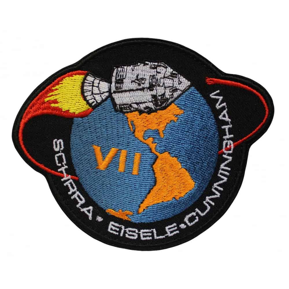 Apollo 7 NASA Schirra Eilsele Cunningham Iron-on Velcro Collectible Gift