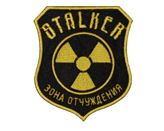 Stalker Radiation patch Nuclear sign Sew-on, Iron-on, Velcro patch