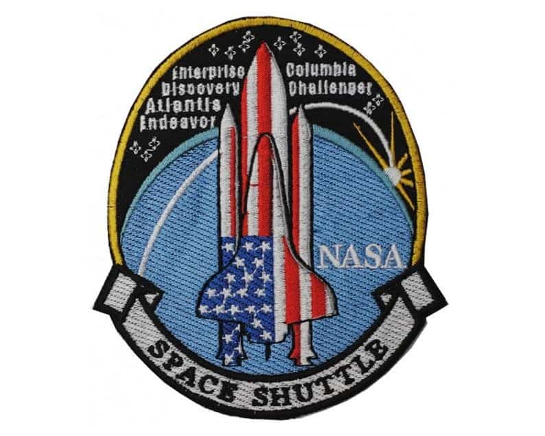 Nasa Space Atlantis Shuttle Embroidered Sew-on | Iron-on | Velcro Patch ...