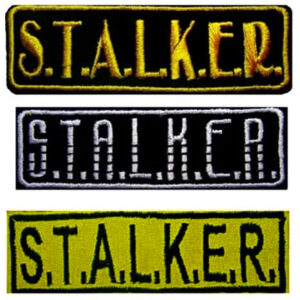 Set of 3 STALKER Embroidery Patches - High-Quality Embroidered