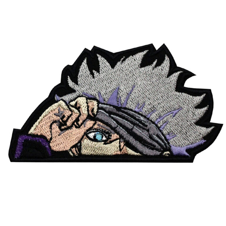 Gojo Satoru patch Embroidered Jujutsu Kaisen gift Anime velcro patch