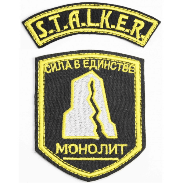 Stalker Monolith patch Airsoft Halloween tactical Iron-on, Velcro ...