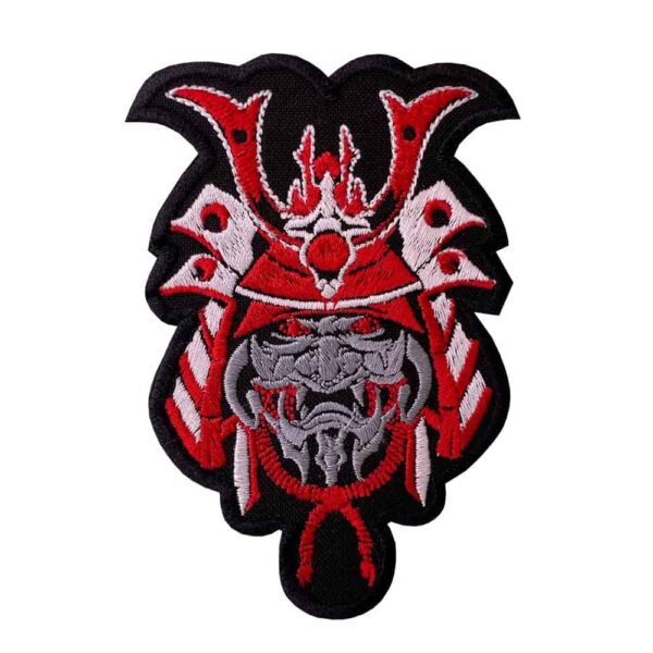 Oni Ronin Ghost Samurai Japanese Red Warrior Sew on | Iron on | Velcro ...