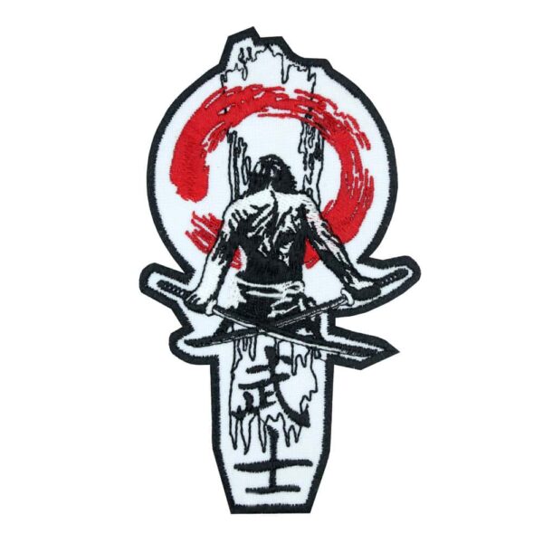 Ghost Ronin Japan Samurai Embroidered 2 Katanas Sew-on | Iron-on ...