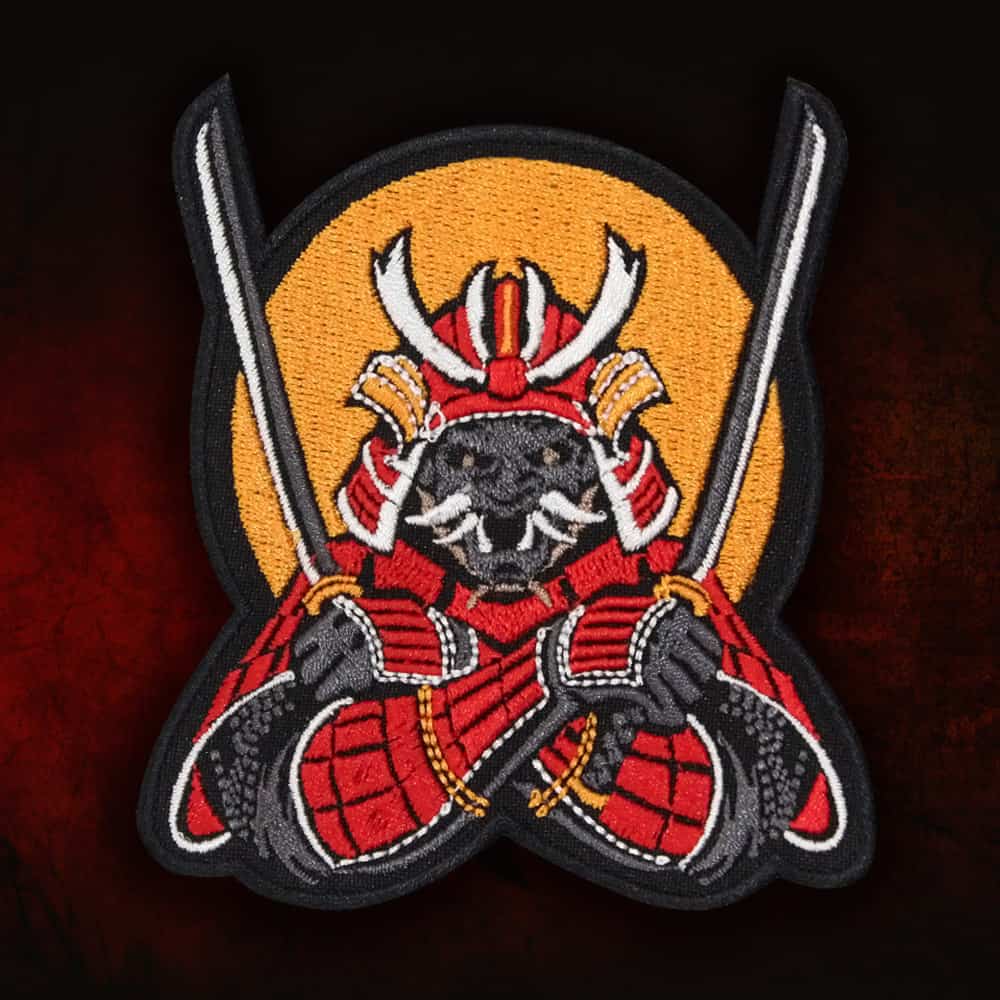 Oni Patch, Samurai Embroidery, Japanese Demon patch Gift