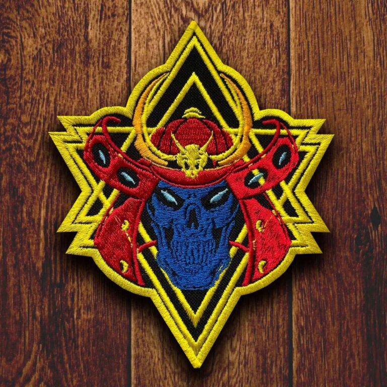 Ronin samurai patch Demon samurai patch - Japanese embroidery